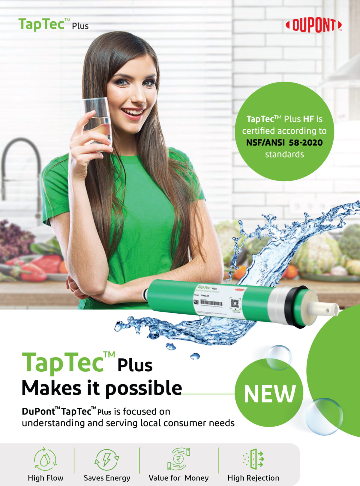 Dupont TapTec Membran TT Plus HF - Royal Green Su Arıtma Cihazı